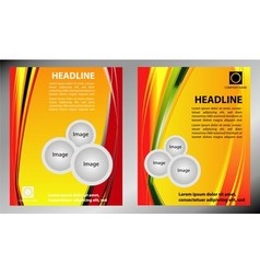 Abstract yellow background brochure Royalty Free Vector