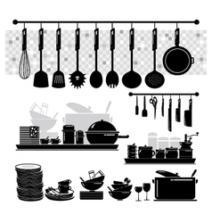 Baking tool icons set Royalty Free Vector Image