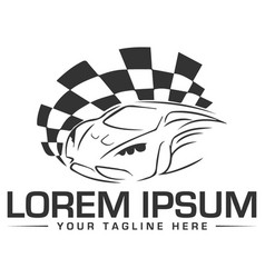 Modern and creative car logo design Royalty Free Vector