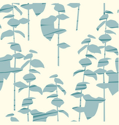 Artistic seamless pattern with abstract leaves Vector Image