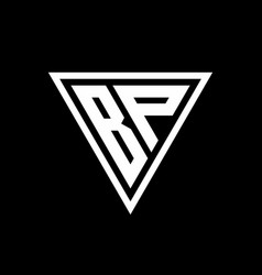 Bp logo monogram design template Royalty Free Vector Image