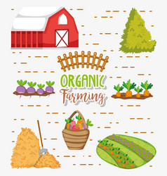 Farm cute cartoons Royalty Free Vector Image - VectorStock