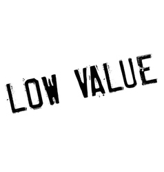 Low Value rubber stamp Royalty Free Vector Image