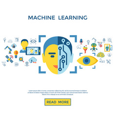 Digital deep learning Royalty Free Vector Image