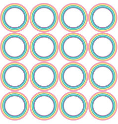 Pastel rainbow circle pattern Royalty Free Vector Image