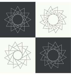 Sacred geometry triangle based symbol and elements