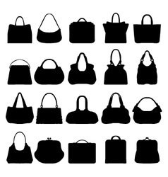 Female and male handbags fashion lady purse and Vector Image