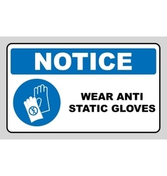 Use shoe covers sign protective safety covers Vector Image