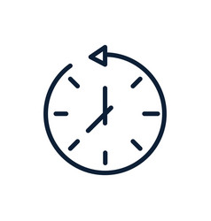 Time stopwatch speed fast clock linear design Vector Image