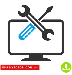 Computer repair composition Royalty Free Vector Image