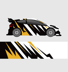 Wrap car design theme template Royalty Free Vector Image