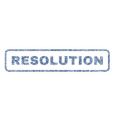 Resolution textile stamp Royalty Free Vector Image