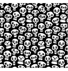 Seamless color pattern with skull Royalty Free Vector Image