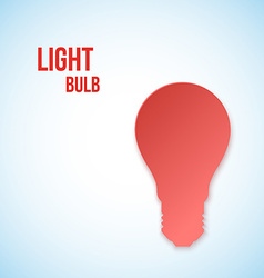 Lightbulb paper Creative idea symbol concept EPS Vector Image