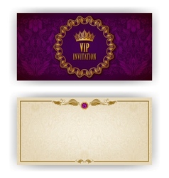 Elegant template for vip luxury invitation Vector Image