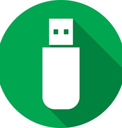 No usb stick sign icon usb flash drive button Vector Image
