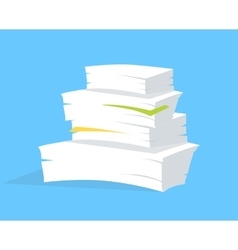 Empty paper stack Royalty Free Vector Image - VectorStock