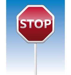 Stop traffic board Royalty Free Vector Image - VectorStock