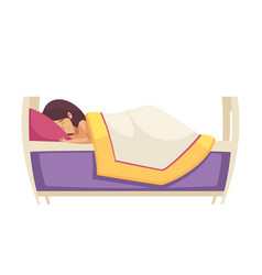 Healthy sleep poster Royalty Free Vector Image