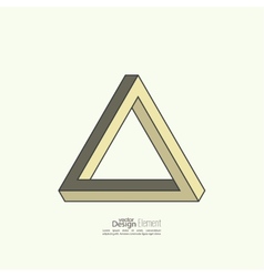 Vibrant colorful infinite triangle logo design Vector Image