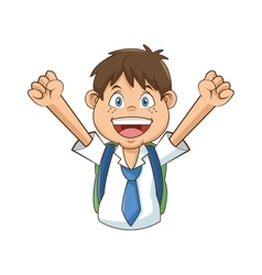 Isolated school boy design Royalty Free Vector Image
