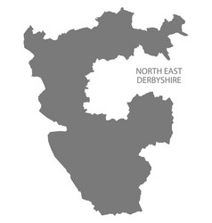 Modern map - amber valley district uk Royalty Free Vector