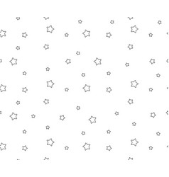 Stars seamless pattern on white background Vector Image