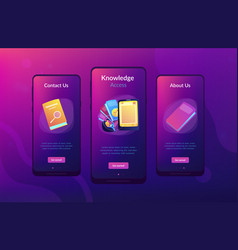 Ebook landing page template Royalty Free Vector Image