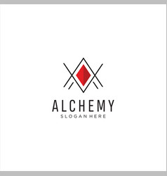 Pattern with alchemy symbols Royalty Free Vector Image