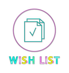 Briefcase bright linear round web icon template Vector Image