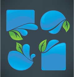 Water symbols Royalty Free Vector Image - VectorStock