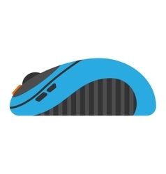 Computer mouse flat vintage icon Royalty Free Vector Image