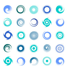 Spiral movement and rotation Royalty Free Vector Image