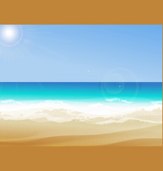 Summer seaside view Royalty Free Vector Image - VectorStock