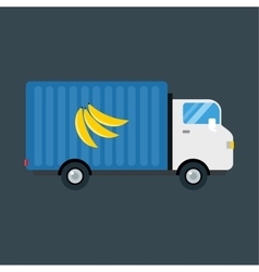 Import export fruits and vegetables delivery Vector Image