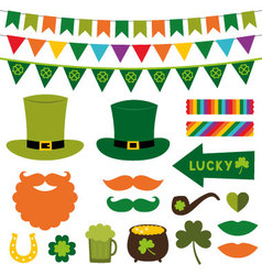 St patricks day design elements Royalty Free Vector Image