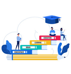 Education and knowledge concept Royalty Free Vector Image