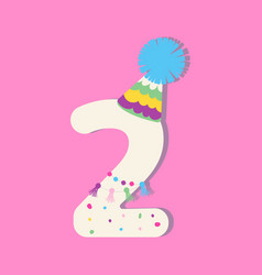 Donut number three Royalty Free Vector Image - VectorStock