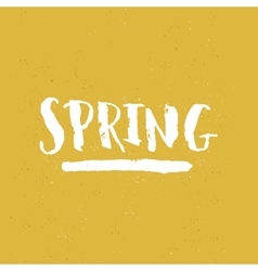 Lettering Spring with decorative floral elements Vector Image