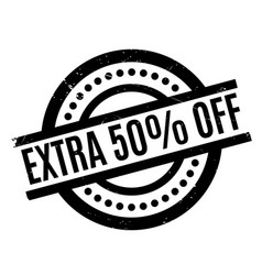 Extra 50 off rubber stamp Royalty Free Vector Image