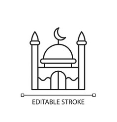 Istanbul sultanahmet blue mosque circle icon Vector Image