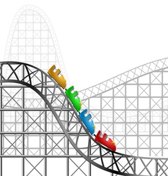 Roller coaster graph Royalty Free Vector Image