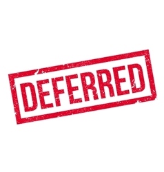 Deferred rubber stamp Royalty Free Vector Image