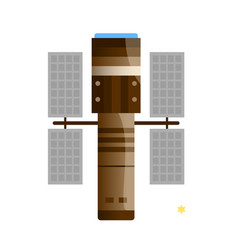 Space station module composition Royalty Free Vector Image