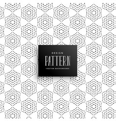 Minimal subtle hexagonal dots pattern background Vector Image