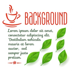 Tea party vintage vertical background Royalty Free Vector