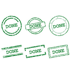 Done stamps Royalty Free Vector Image - VectorStock