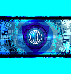 Cyber timer Royalty Free Vector Image - VectorStock