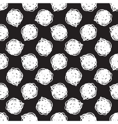Seamless modern messy polka dot pattern Royalty Free Vector