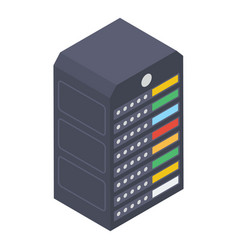 Data server rack Royalty Free Vector Image - VectorStock